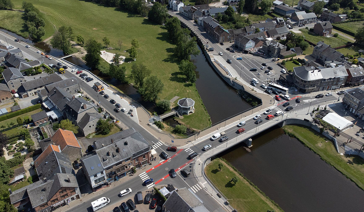 Hotton bridge and reconstruction of Ourthe river banks completed ...